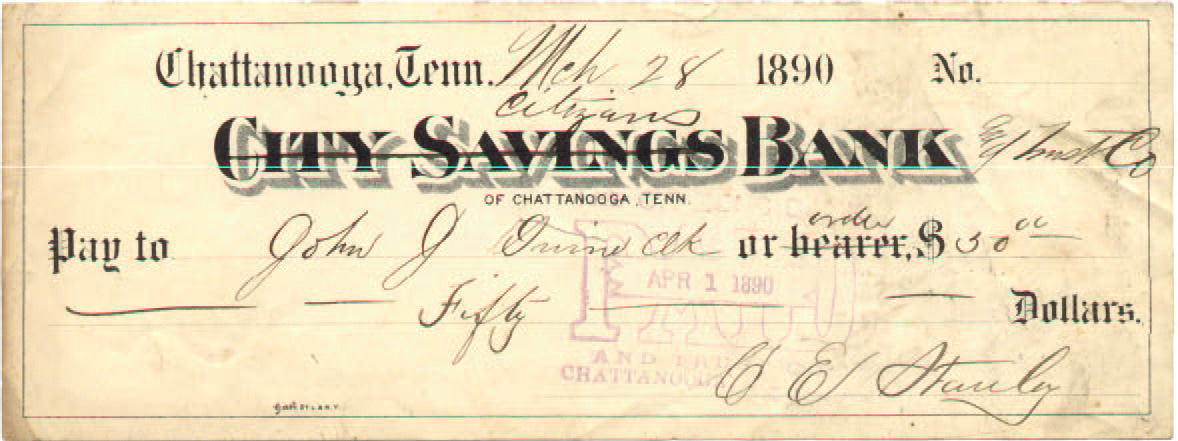 City Savings Bk Checks